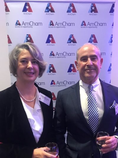 Manuel Ortigosa from Global Intertrade and Amanda Pepe from Opinion ...