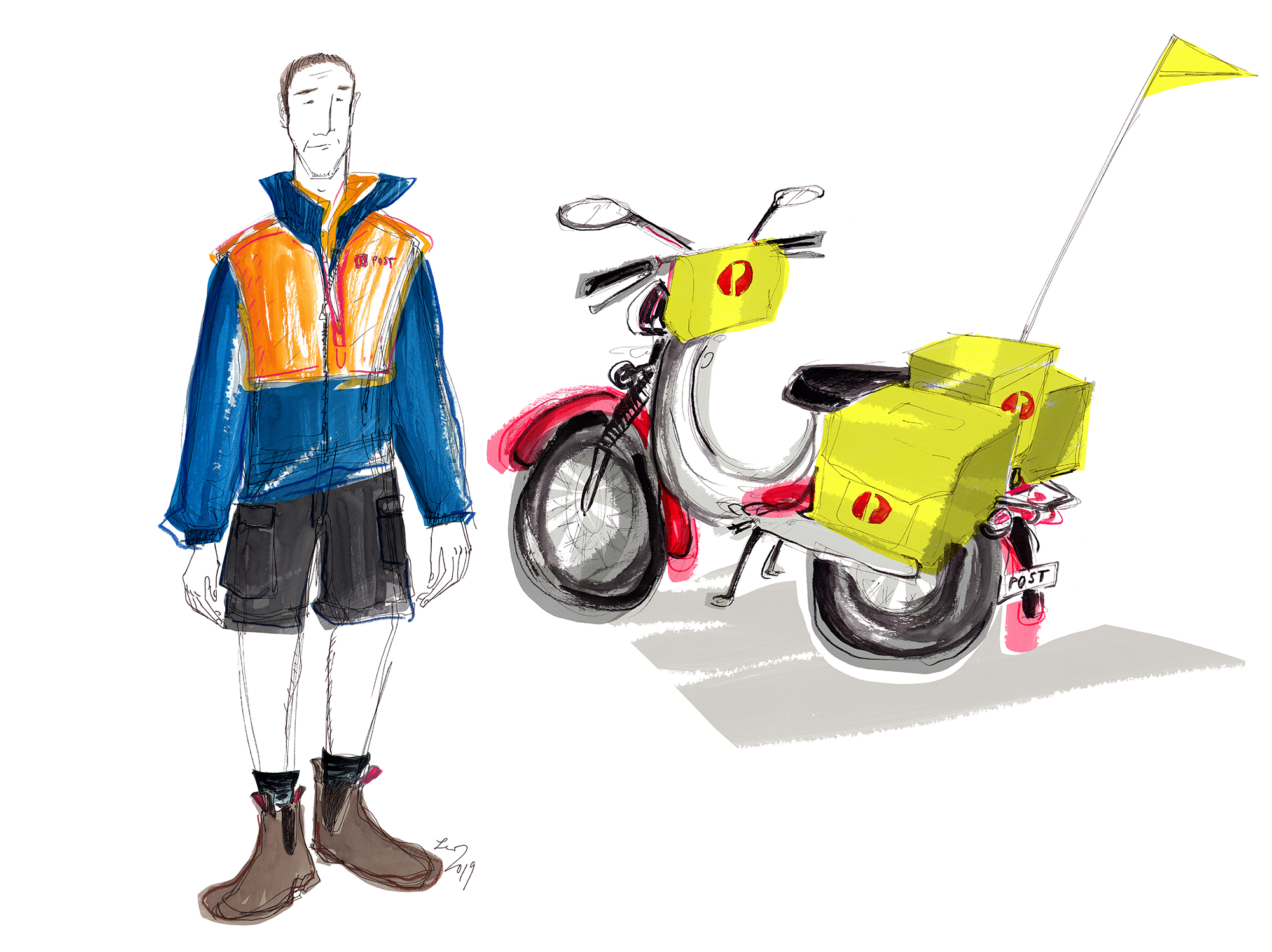 Drawn to the City: Charles Vince, the postie - The Adelaide Review